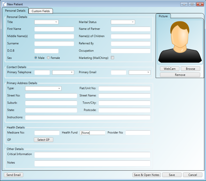 How To Create A New Patient